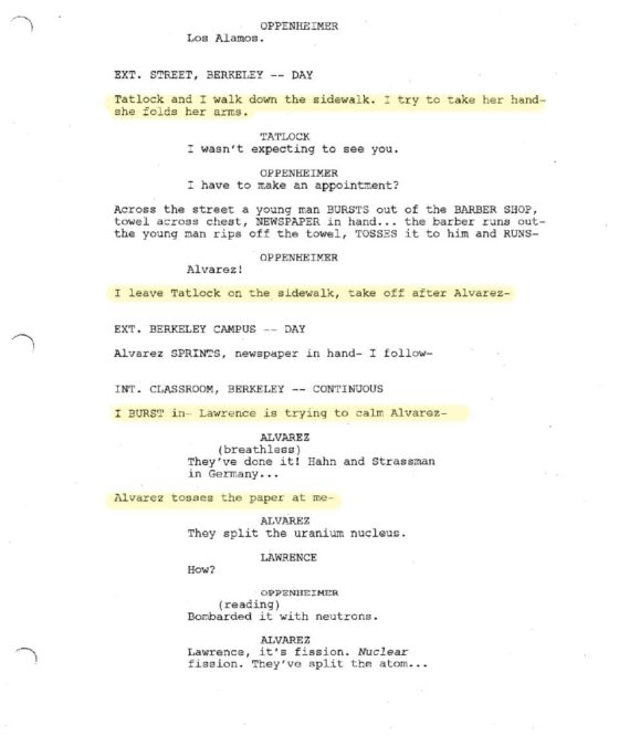 'Oppenheimer' Screenplay NOT Entirely in First-Person POV - 8FLiX