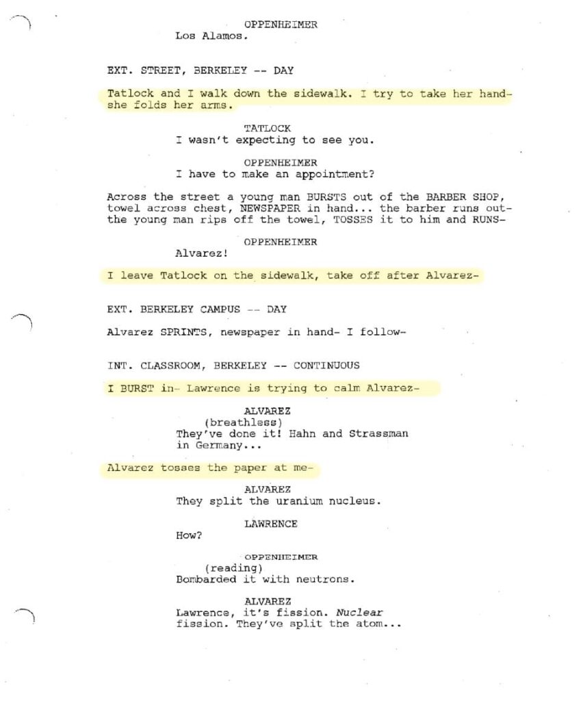 'Oppenheimer' Screenplay NOT Entirely in First-Person POV - 8FLiX